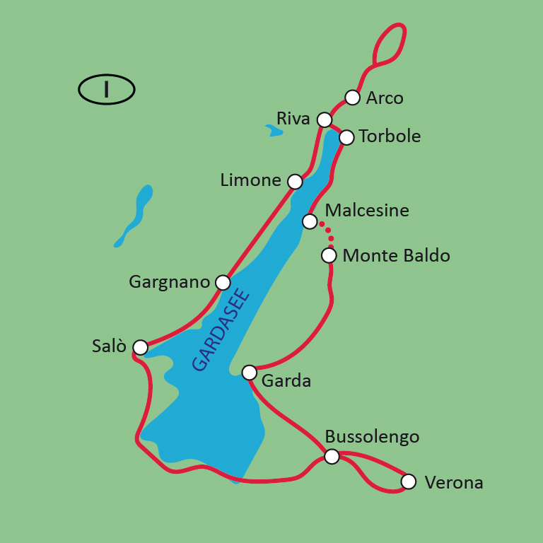 Rundfahrt um den Gardasee | radreisen.at