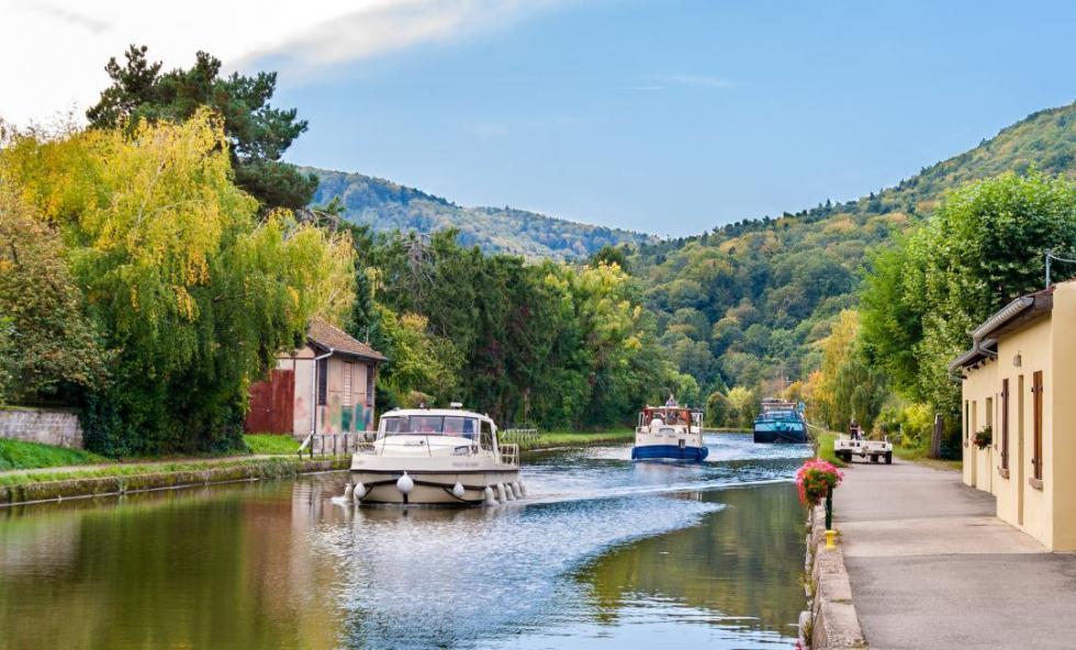 Elsass-Lothringen mit Rad + Schiff