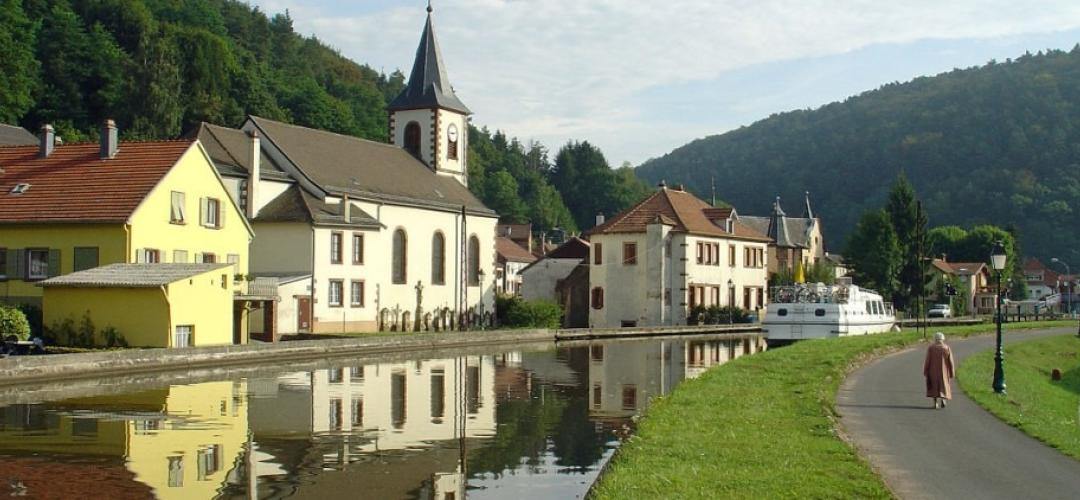 Elsass-Lothringen mit Rad + Schiff
