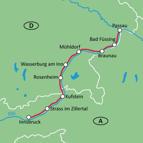 Organisierte Radreise entlang des Innradwegs I radreisen.at